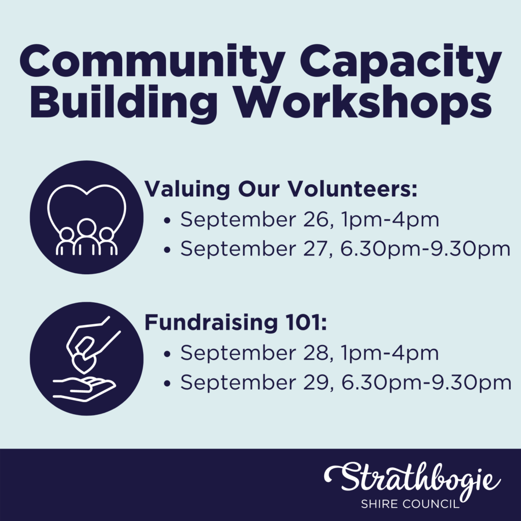 Community Capacity Building Workshop: Fundraising 101 - Strathbogie Shire