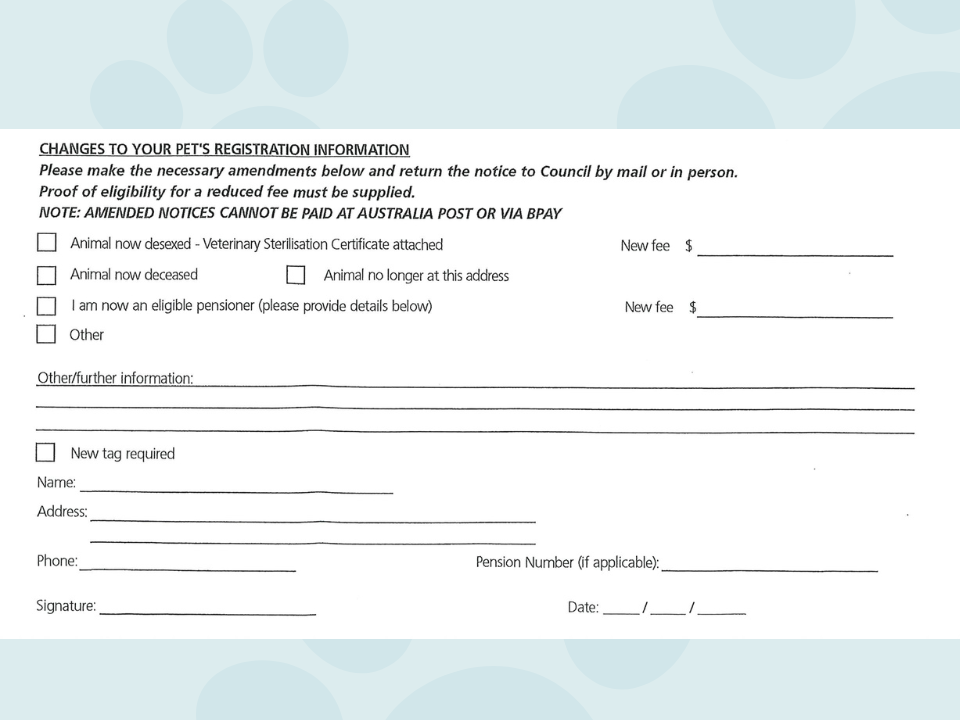 Important information about your pet registration renewal notice ...