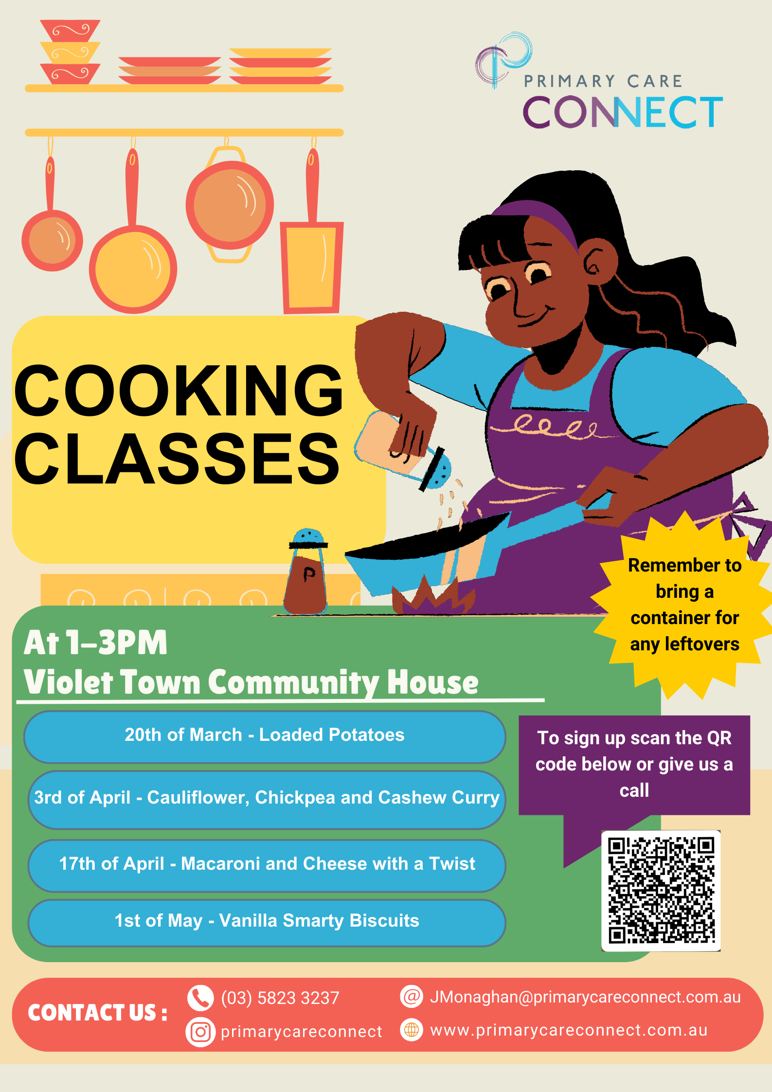 Cooking Classes - Strathbogie Shire